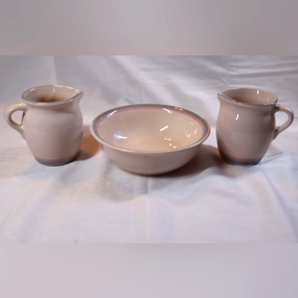 Pfaltzgraff | Kitchen | Vintage Pfaltzgraff Aura Pink Blue Stoneware 2 ...